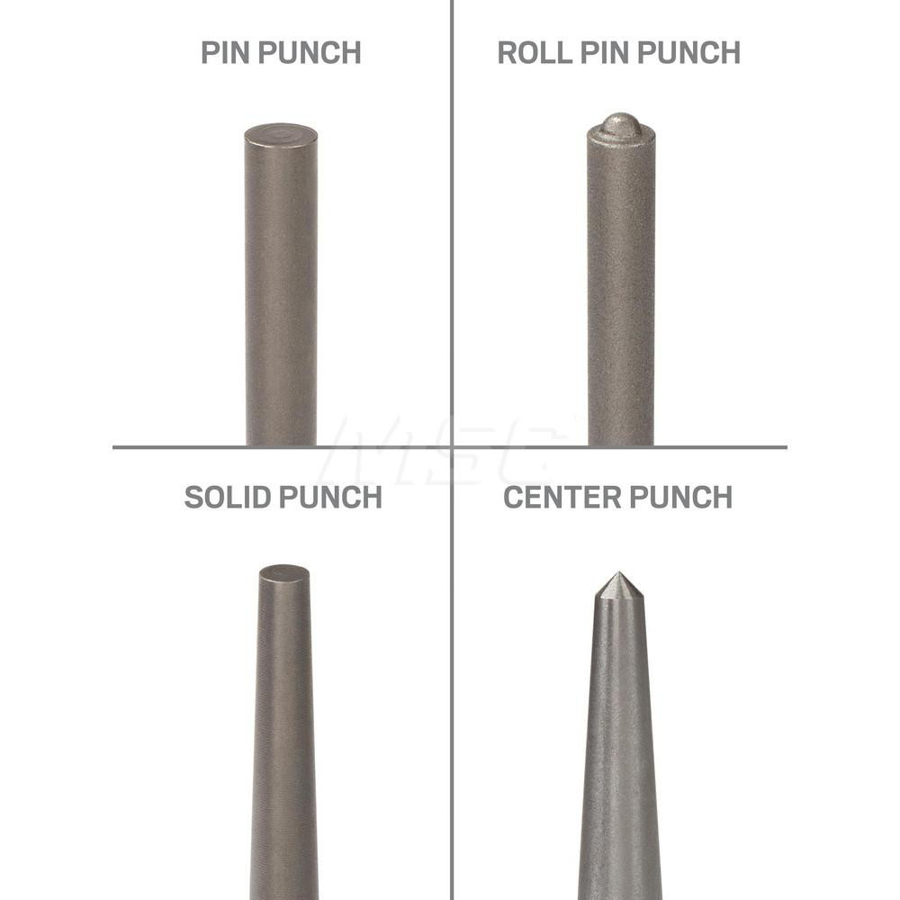 Tekton - Center Pin Roll Pin & Solid Punch Set: 18 Pc | MSC Industrial ...