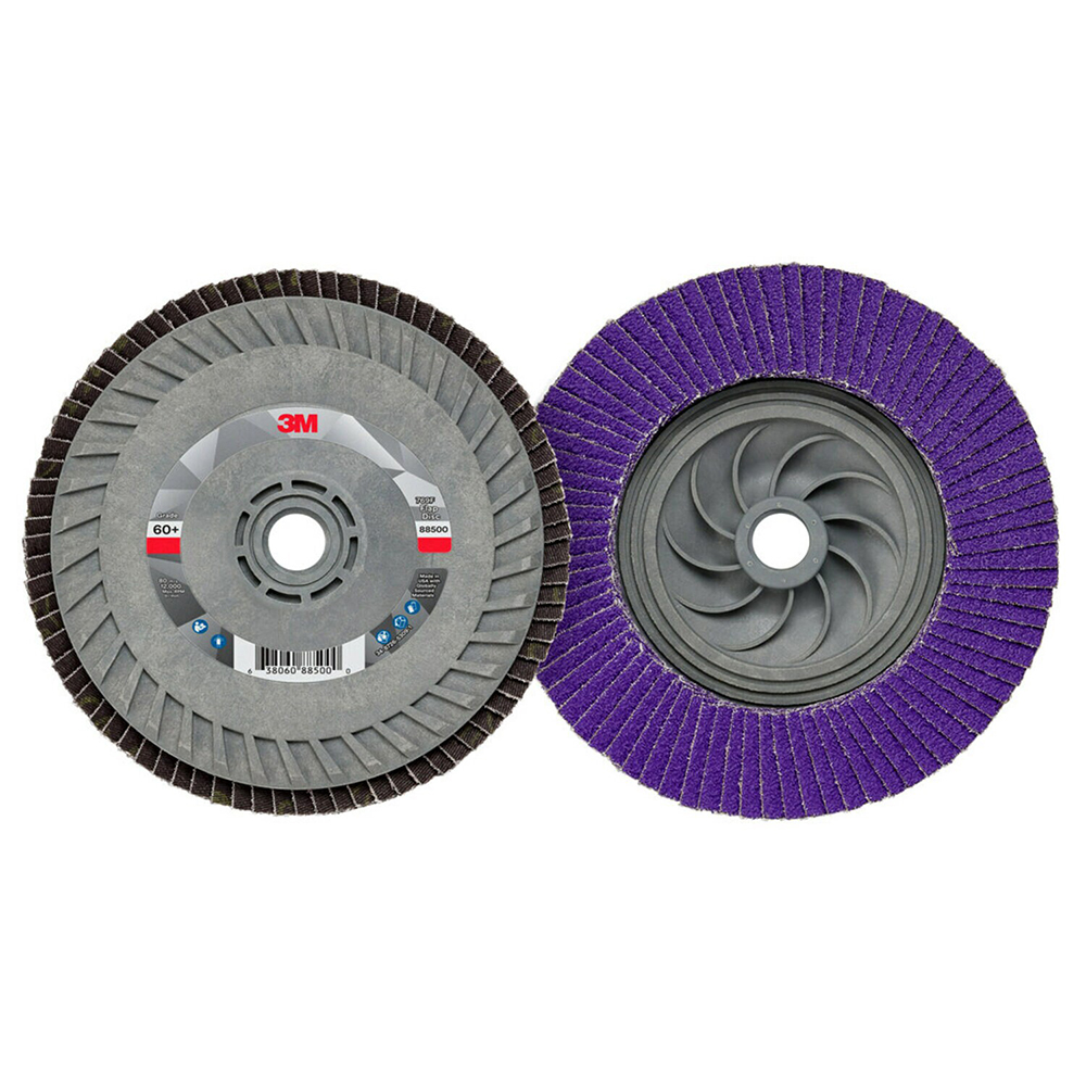 3M - Flap Disc: 5" Dia, 60 Grit, Ceramic Alumina, Type 29 | MSC Direct