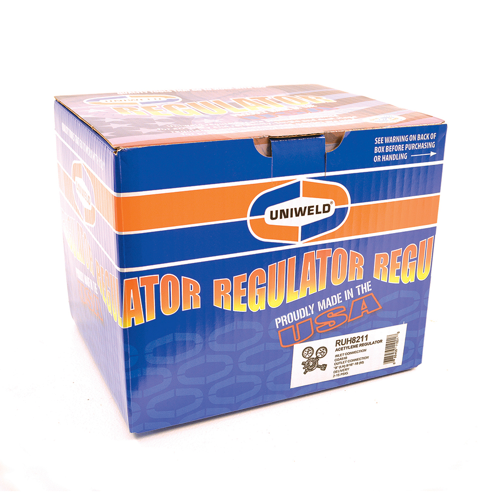 Uniweld - Welding Regulators: Gas Type: Acetylene; Maximum Inlet ...