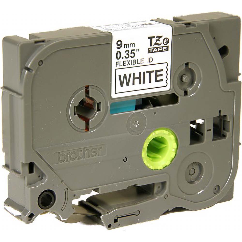 Brother - Label Tape Ribbon: 26.2' Long, Black & White, Polyester | MSC ...