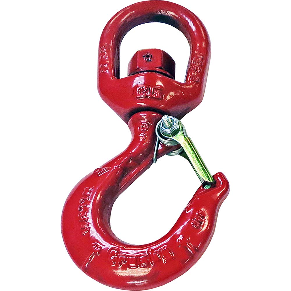 Made In USA Swivel Hoist Hooks Hook Size 1 1 2 Ton Load Limit