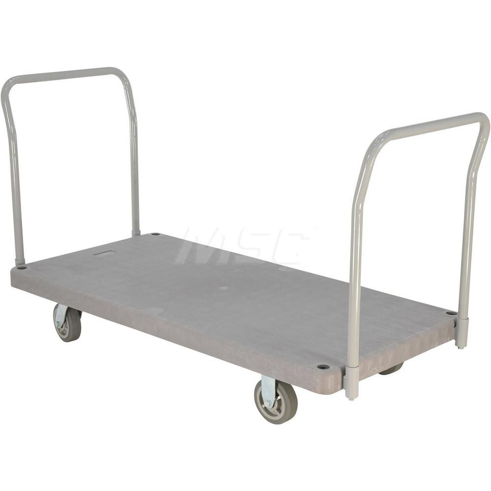 Vestil - Platform Truck: 2,000 lb Capacity, Plastic Platform, 60 ...