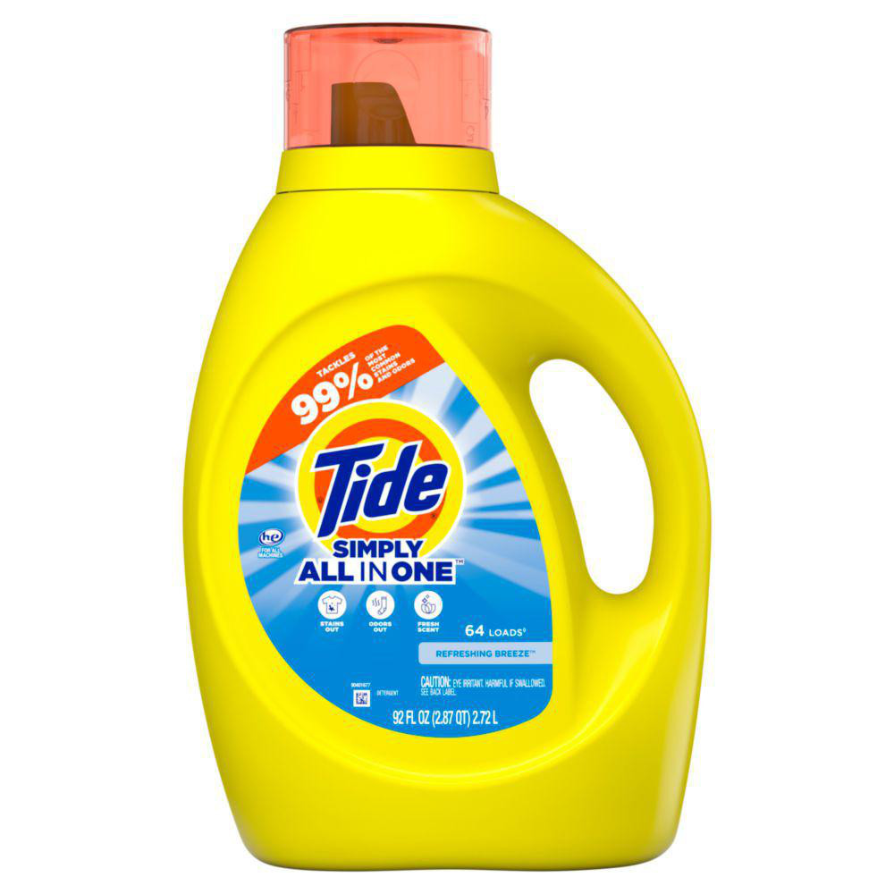 Tide - Tide Simply Laundry Detergent, Refreshing Breeze, 92 fl oz, 64 ...