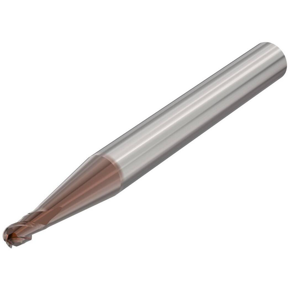 Seco - Ball End Mill: 3.50 mm Dia, 5.00 mm LOC, 3 Flute, Solid Carbide ...