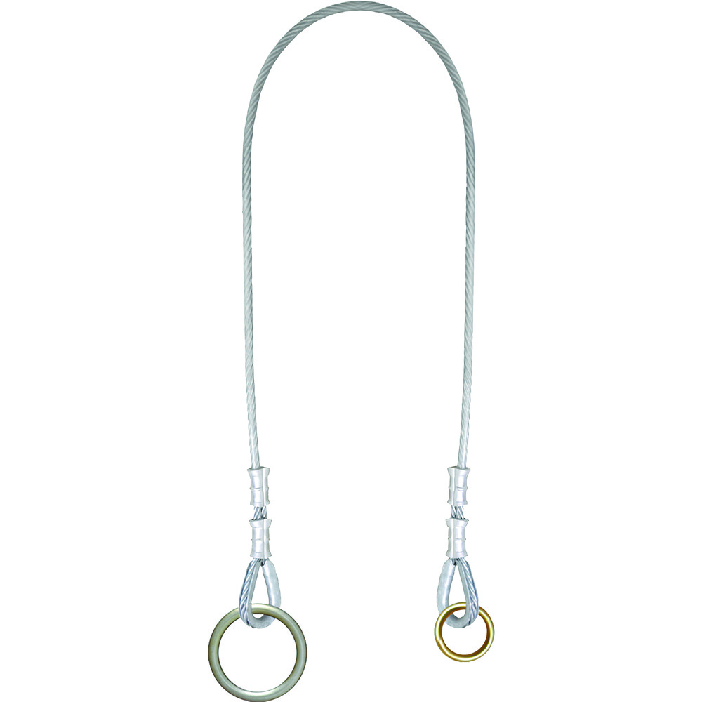 Safe Keeper - Anchor Sling: Vinyl Coated Galvanized Steel Cable, 4' OAL ...