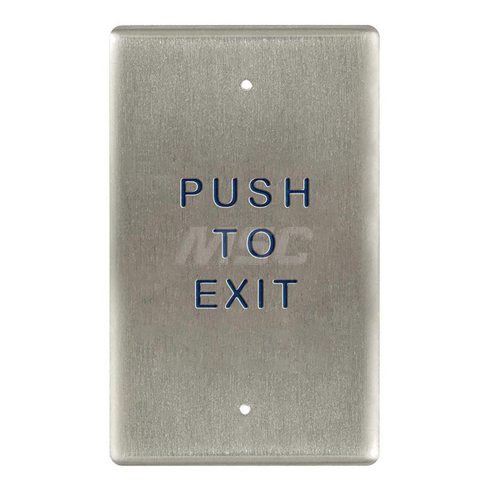 BEA - Push Plates: Material: Stainless Steel; Width (Inch): 3; Overall ...