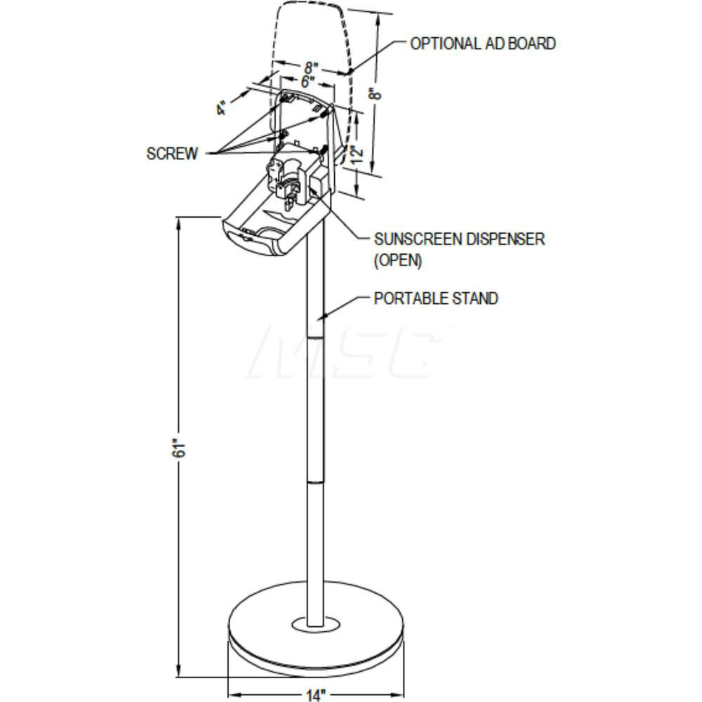 Sunstation USA - Automatic Sunscreen Lotion Pump Dispenser | MSC Direct