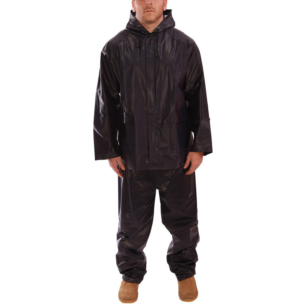 Tingley - Rain Suit with Pants: Size 2X-Large, Navy Blue, PVC | MSC Direct