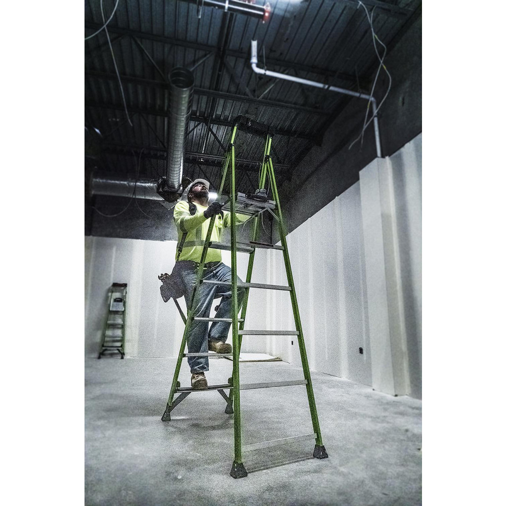 Little Giant Ladder - 6 Step Fiberglass Foldable Step Ladder: Type IAA ...