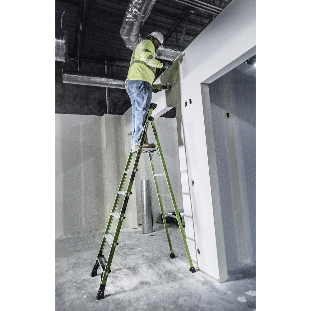 Little Giant Ladder - 6 Step Fiberglass Foldable Step Ladder: Type IAA ...