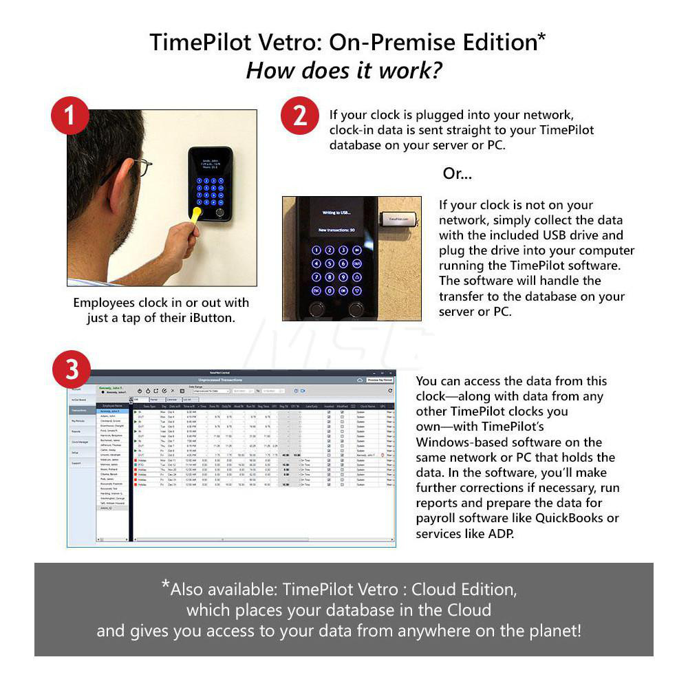 TimePilot - Vetro Cloud Edition Touchscreen Networkable or Standalone ...