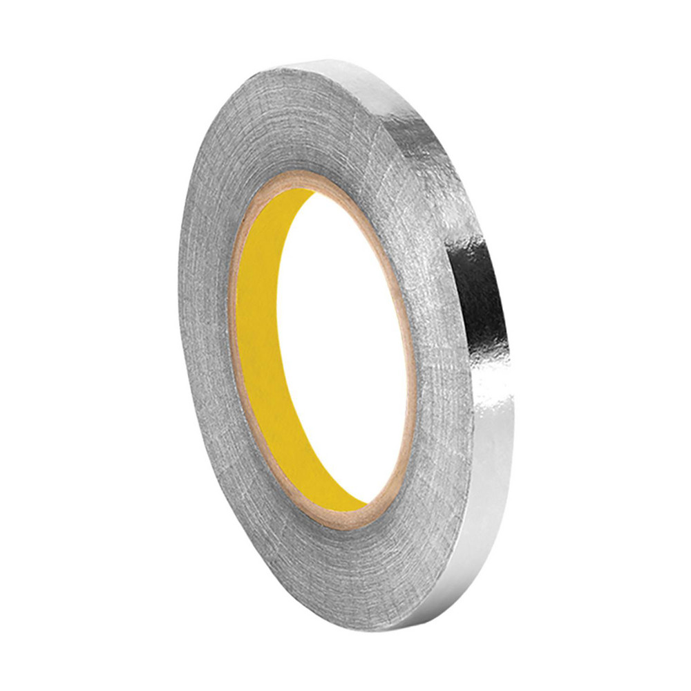 3M - Glass Cloth Tape: 1" Wide, 5 yd Long, Shiny Silver, UPVC | MSC Direct
