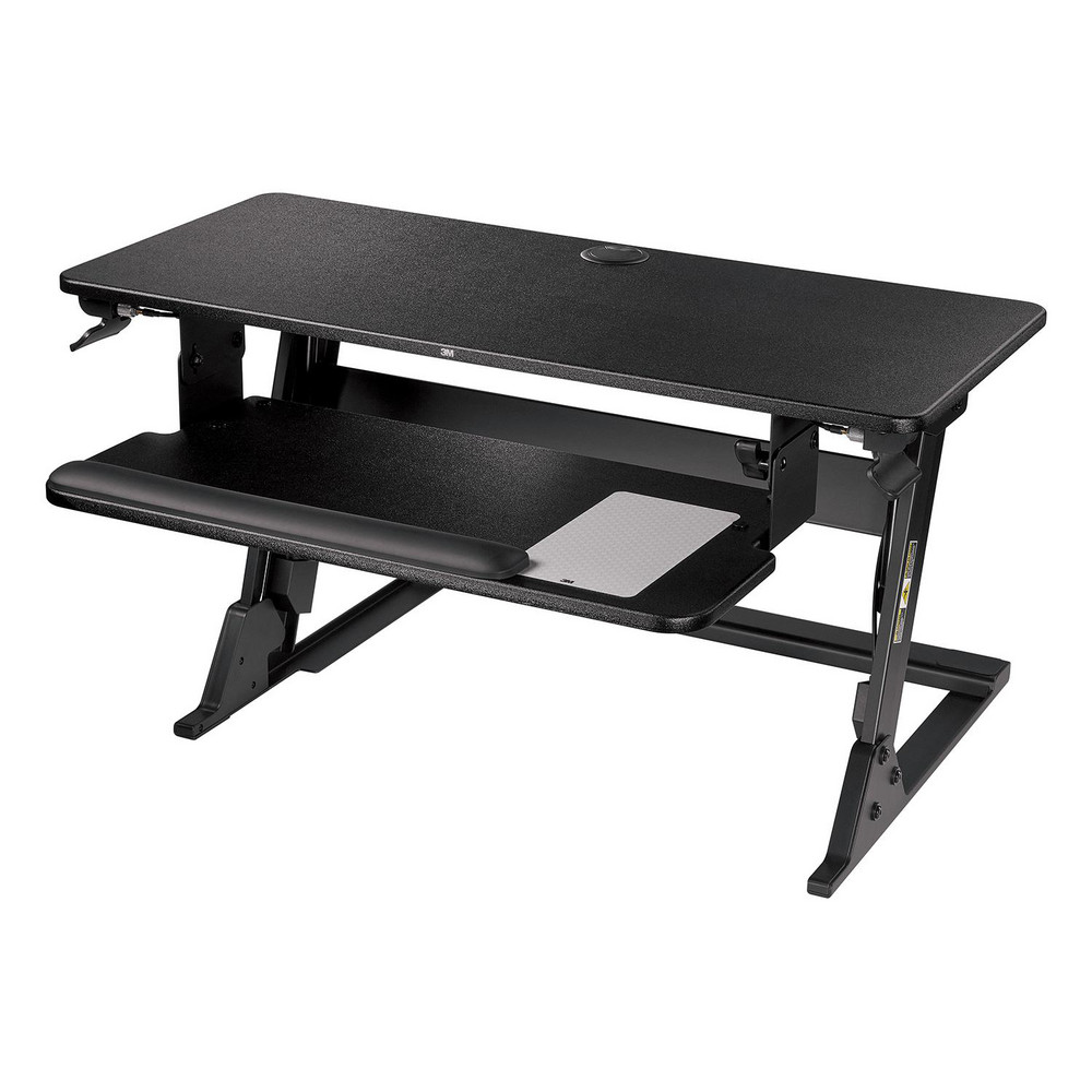 3M - Office Desks: Desk Type: Sit/Stand; Type: Stand Up; Color: Black ...