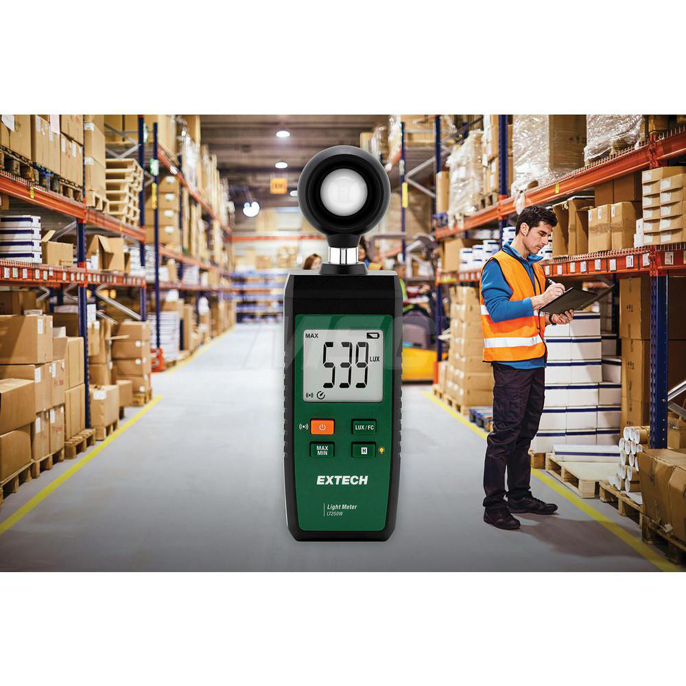 Extech - The LT250W is a compact light meter with Bluetooth ...