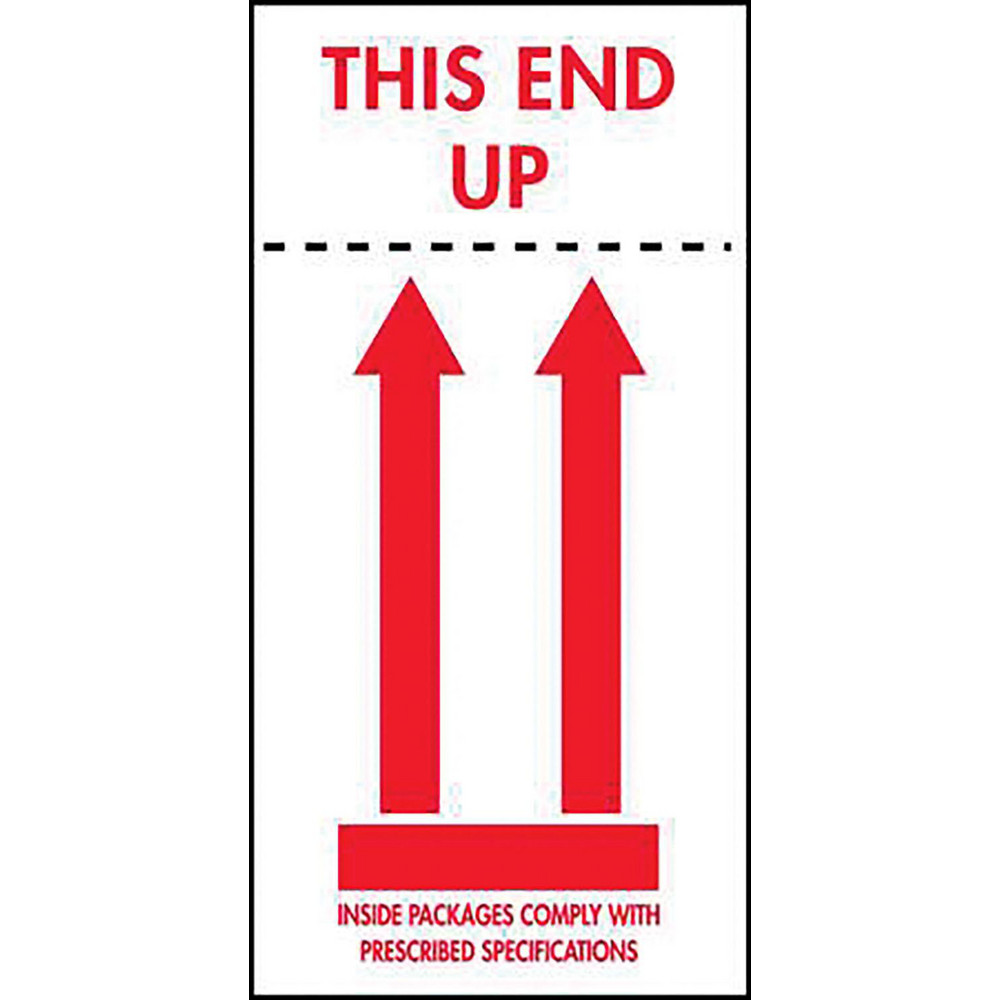 Made in USA - Shipping & DOT Label: "This End Up, Inside Packages ...