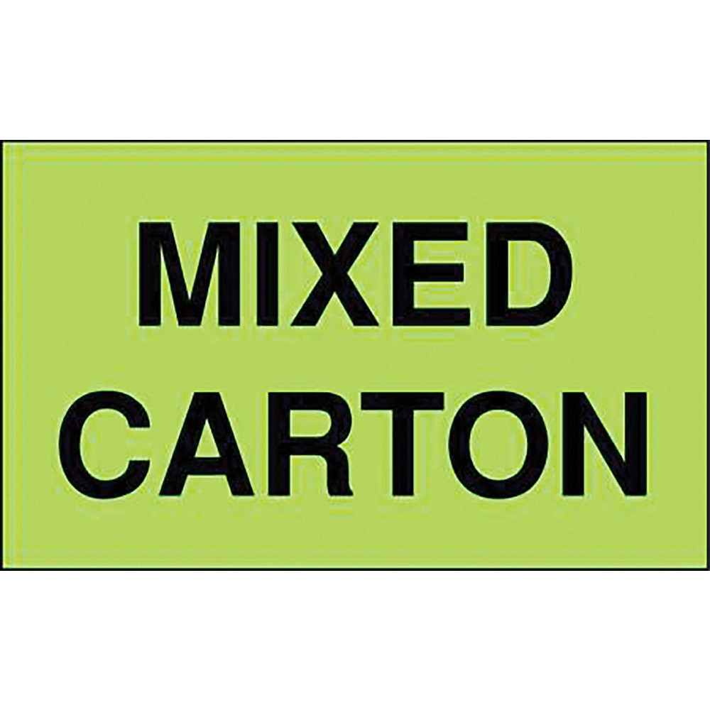 Made in USA - Shipping & DOT Label: "Mixed Carton", Rectangle, 5" Wide ...