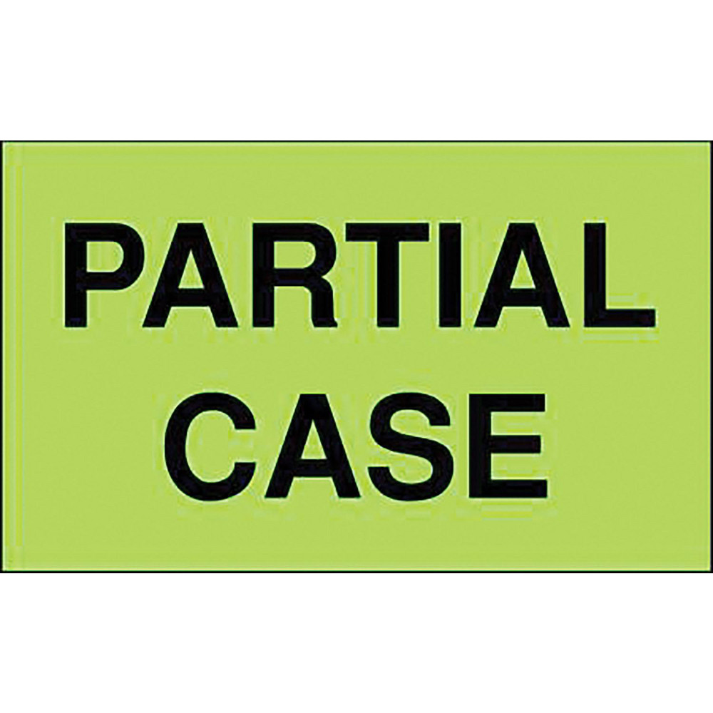 Made in USA - Inventory Control Label: "Partial Case", Rectangle, 5 ...
