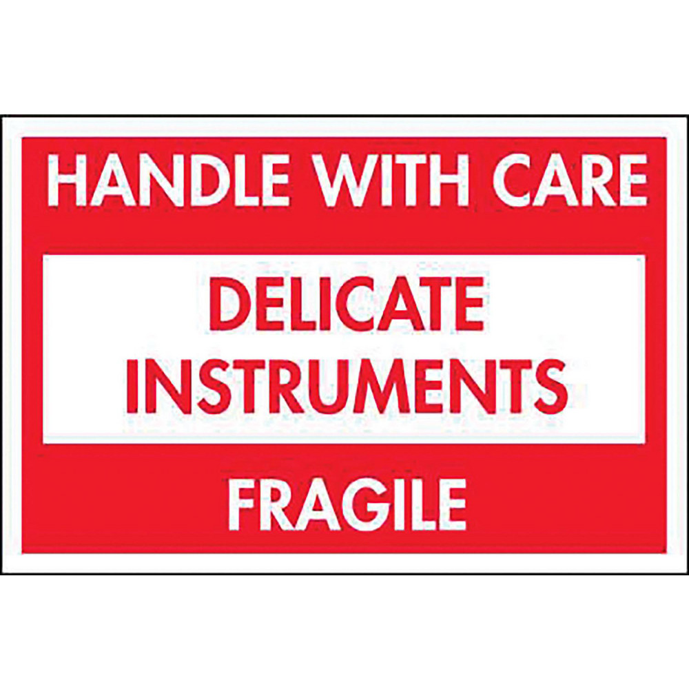 Made in USA - Care Instructions Label: "Delicate Instruments, Handle ...