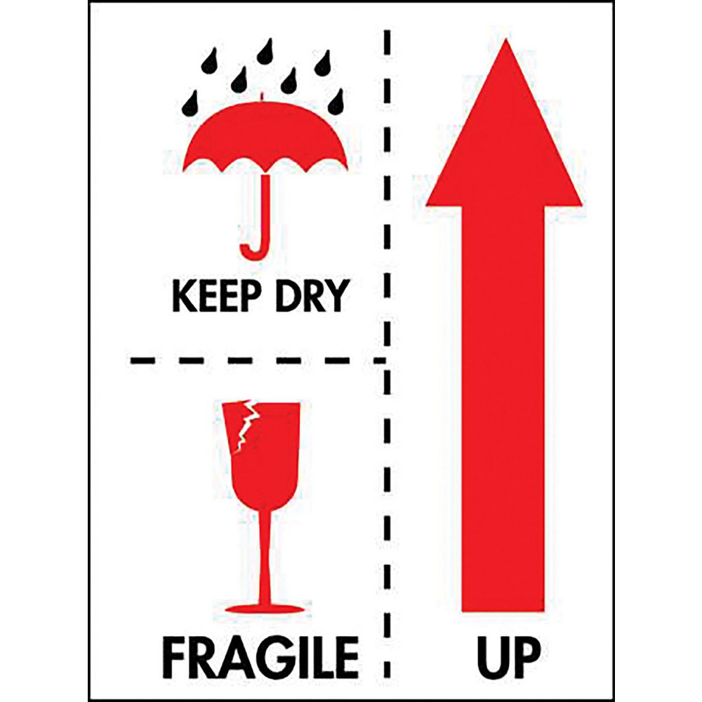Made in USA - Care Instructions Label: "Keep Dry, Fragile, Up ...