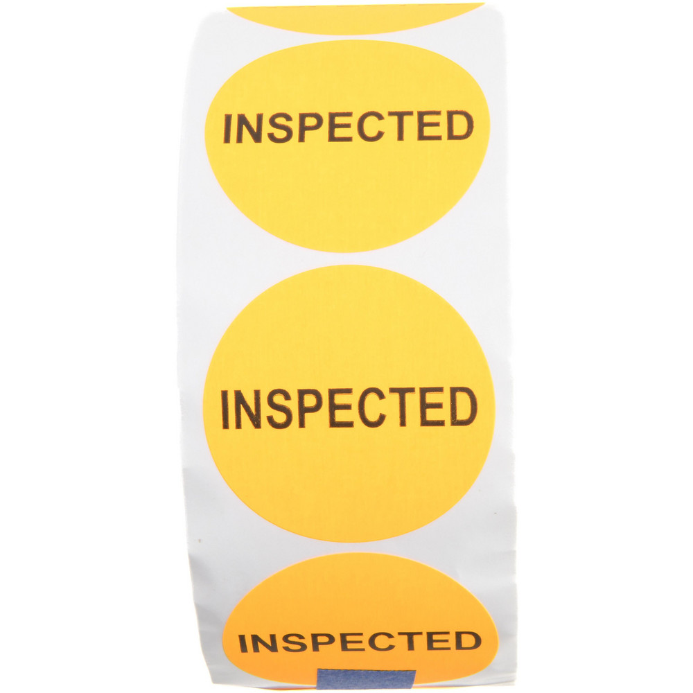 Made in USA - Inventory Control Label: "Inspected", Circle | MSC Direct