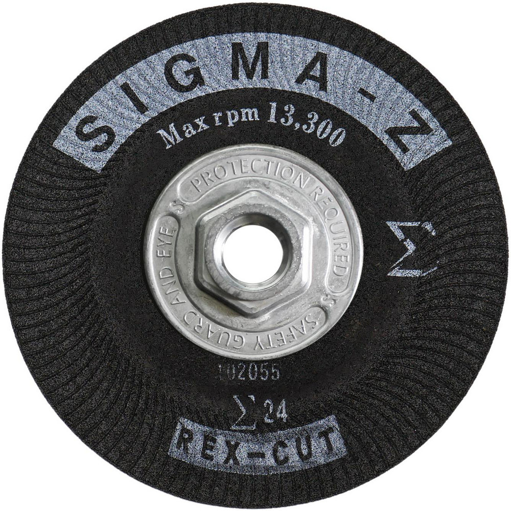 Rex Cut Abrasives - Depressed-Center Wheel: Type 27, 4-1/2" Dia, 1/4 ...