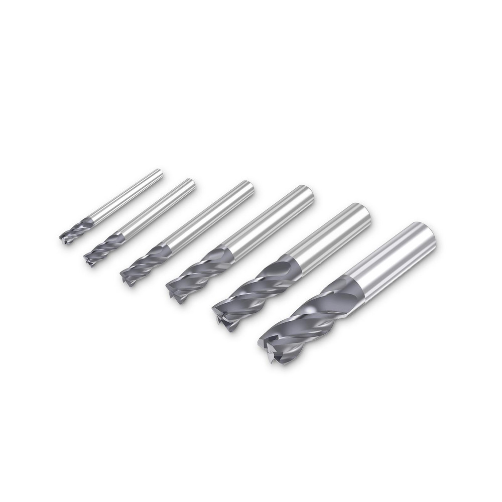 Seco - End Mill Set: 1/8 to 1/2" Dia, 4 Flute, Corner Radius End | MSC Direct
