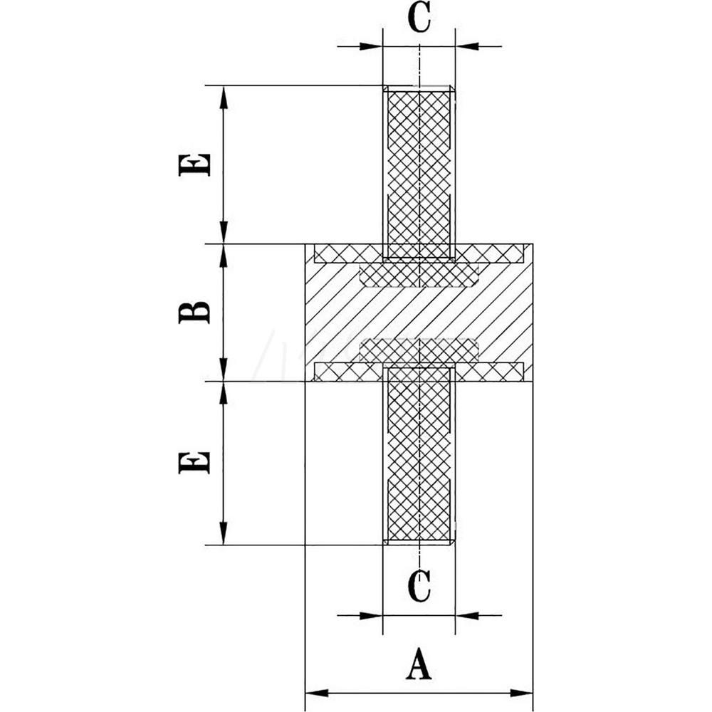 Fairchild Industries - Vibration Isolators: Isolator Type: Stud/Stud ...