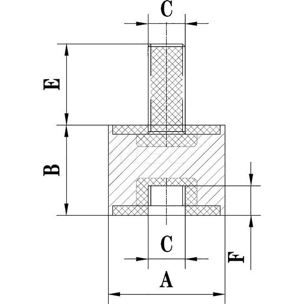 Fairchild Industries - Vibration Isolators; Isolator Type: Plate/Stud ...