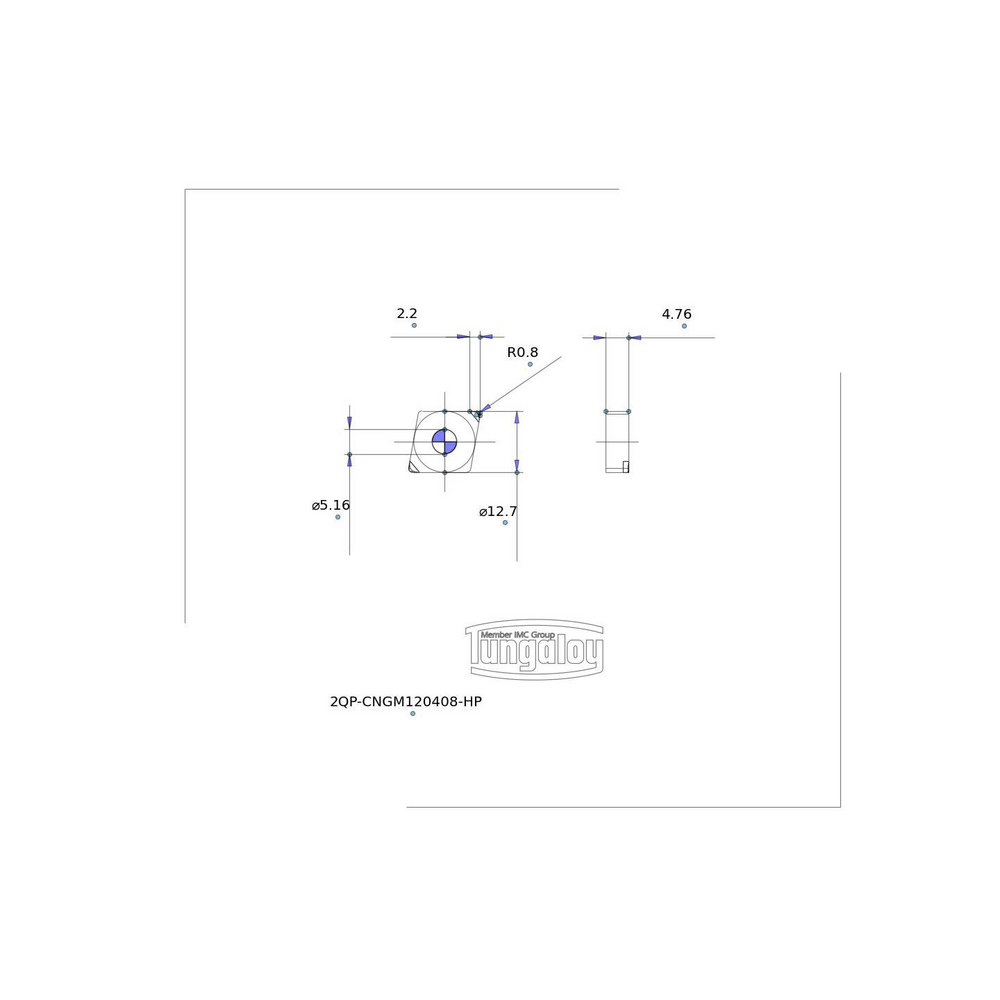 Tungaloy - Turning Insert: 2QP-CNGM432HP BXM10, PCBN | MSC Direct