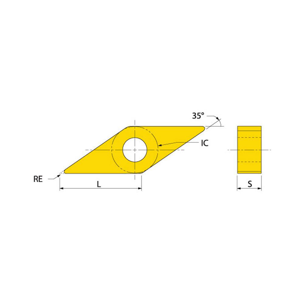 Ingersoll Cutting Tools - Turning Inserts: Insert Style: VNMG; ANSI ...