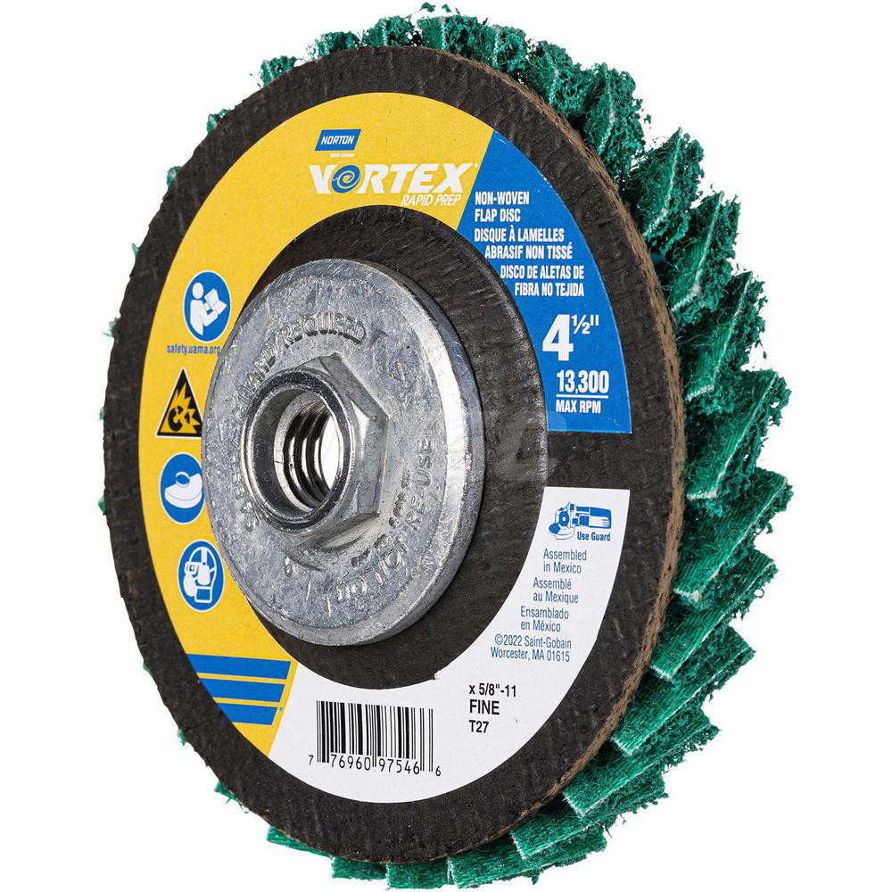 Norton - Flap Disc: 4-1/2" Dia, Aluminum Oxide, Type 27 | MSC Direct