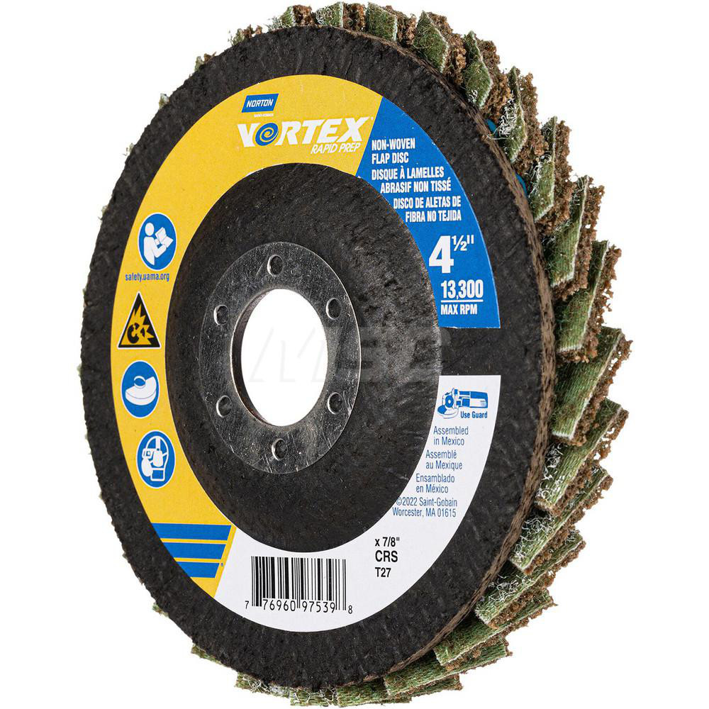 Norton - Flap Disc: 4-1/2" Dia, 7/8" Hole, Aluminum Oxide, Type 27 ...