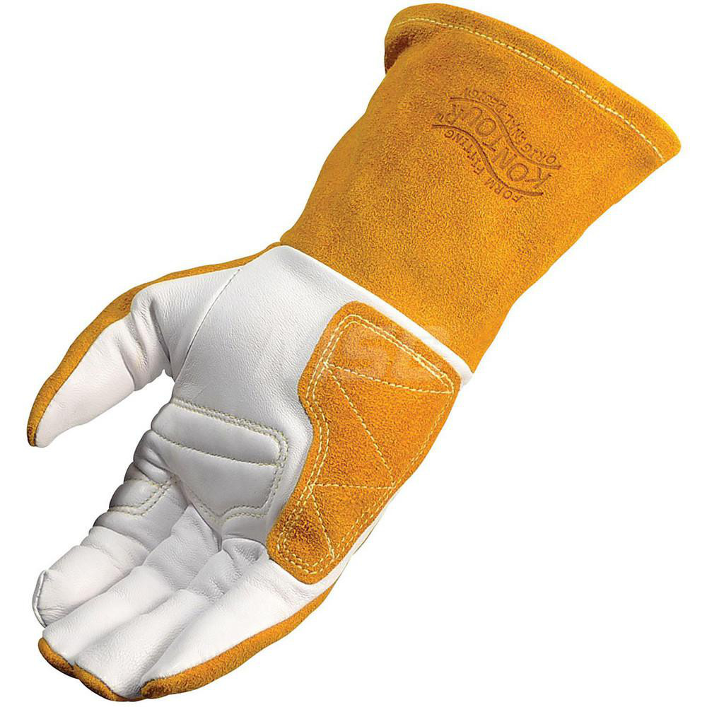PIP - Welding Gloves: Caiman 1540, Size Small, Uncoated-Coated, Grain ...