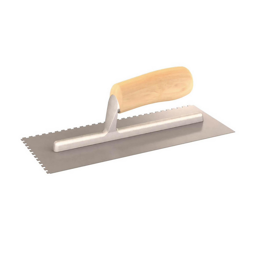 Bon Tool - Notched Trowel: Steel Square Notch Blade | MSC Direct