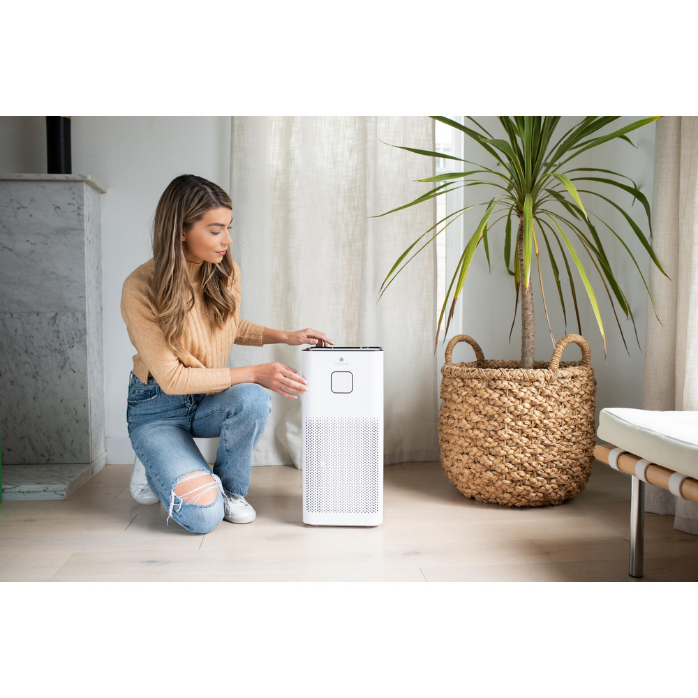 Medify Air - Air Purifier: HEPA, White, 24.6000" High, 12" Wide | MSC Direct