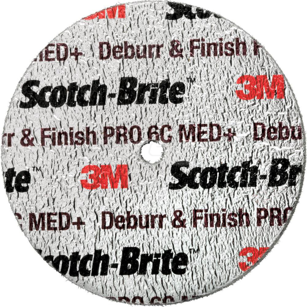 3M - Deburring Wheel: 3" Dia, 1/2" Face Width, 3/8" Hole, Density 8 ...