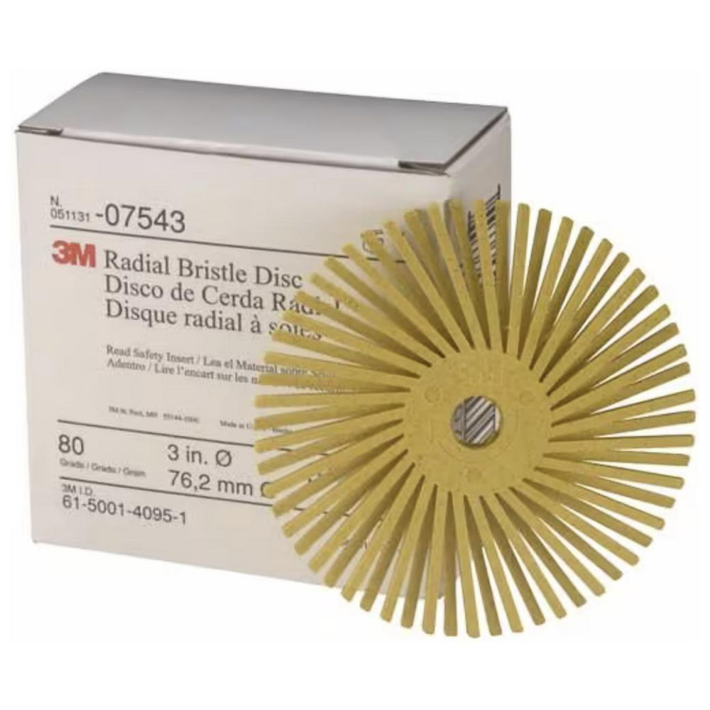3M - Radial Bristle Brush: 3" Dia | MSC Direct