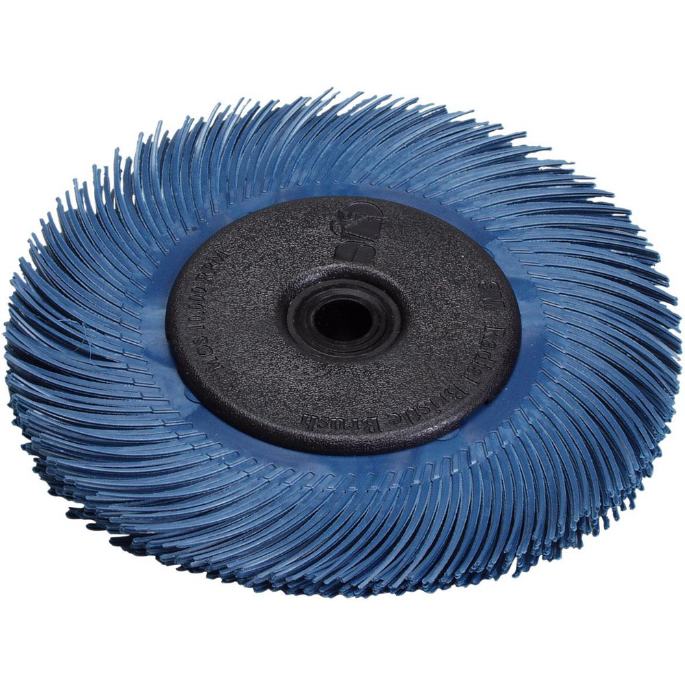 3M - Radial Bristle Brush: 7-5/8" Dia, 1-1/4" Center Hole, Ceramic ...