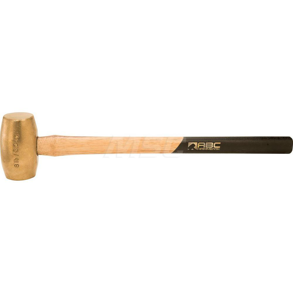 ABC Hammers - 8 lb Brass Sledge Hammer, Non-Sparking, Non-Marring, 2-3/ ...