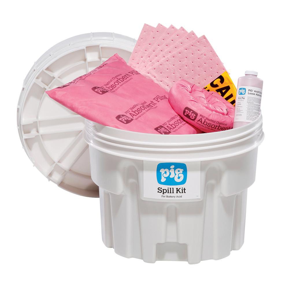 New Pig - Spill Kits: Kit Type: Battery Acid Spill; Container Type ...