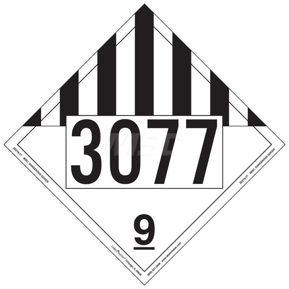 Labelmaster - 10-3/4" Wide x 10-3/4" High, Vinyl Placard | MSC Direct