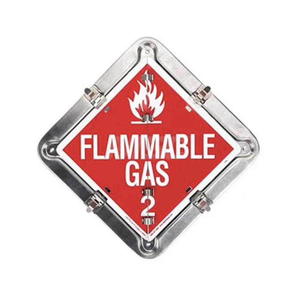 Labelmaster - Aluminum Standard DOT Flip Placard | MSC Direct