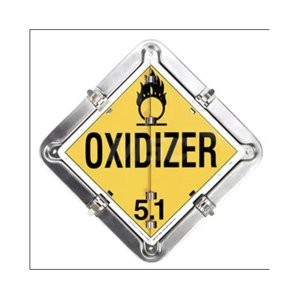 Labelmaster - Aluminum Standard DOT Flip Placard | MSC Direct