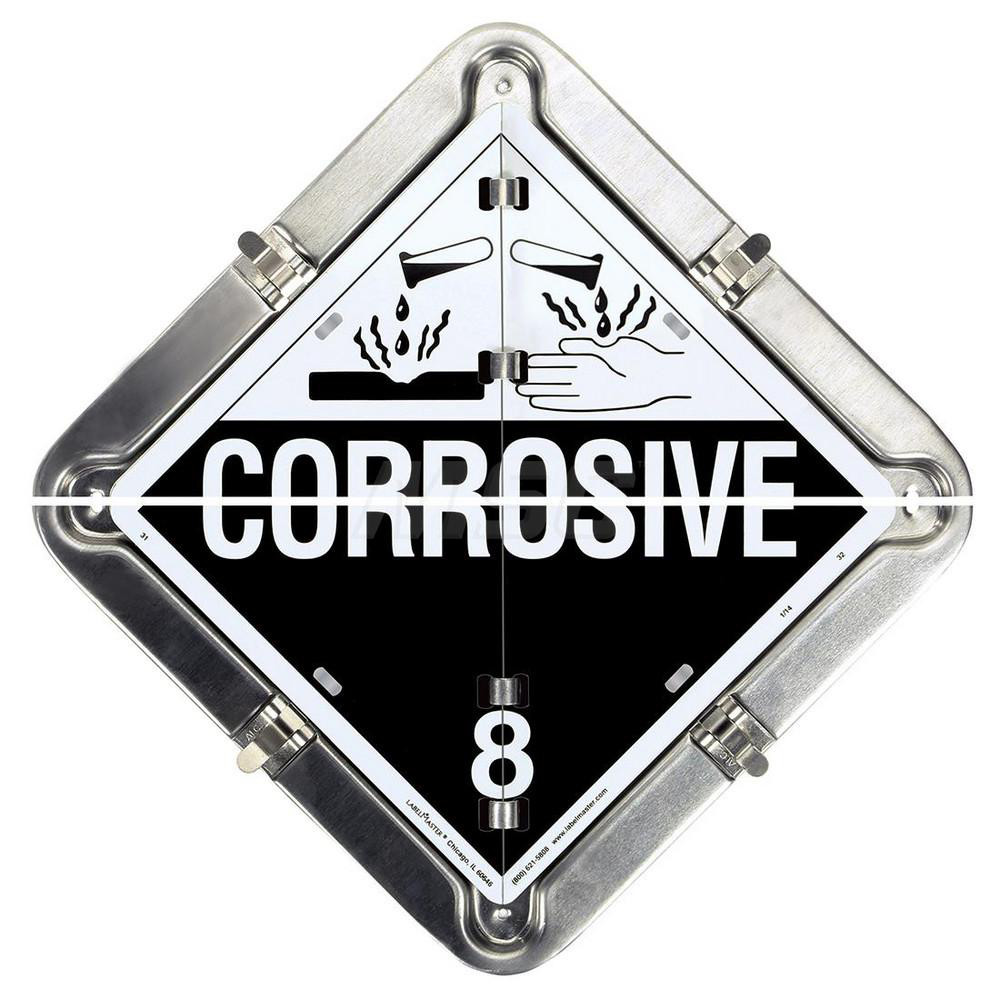 Labelmaster - Aluminum Standard DOT Flip Placard | MSC Direct