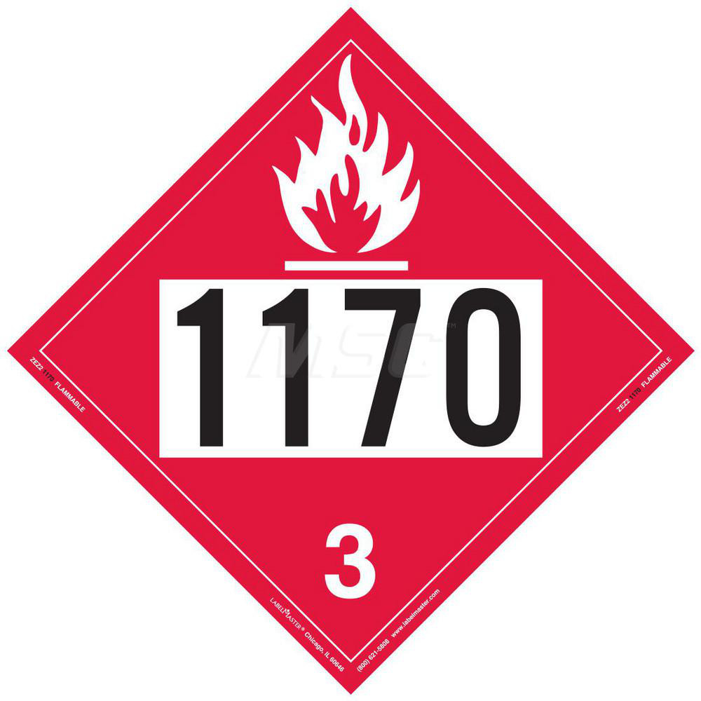 Labelmaster - 10-3/4" Wide x 10-3/4" High, Vinyl Placard | MSC Direct