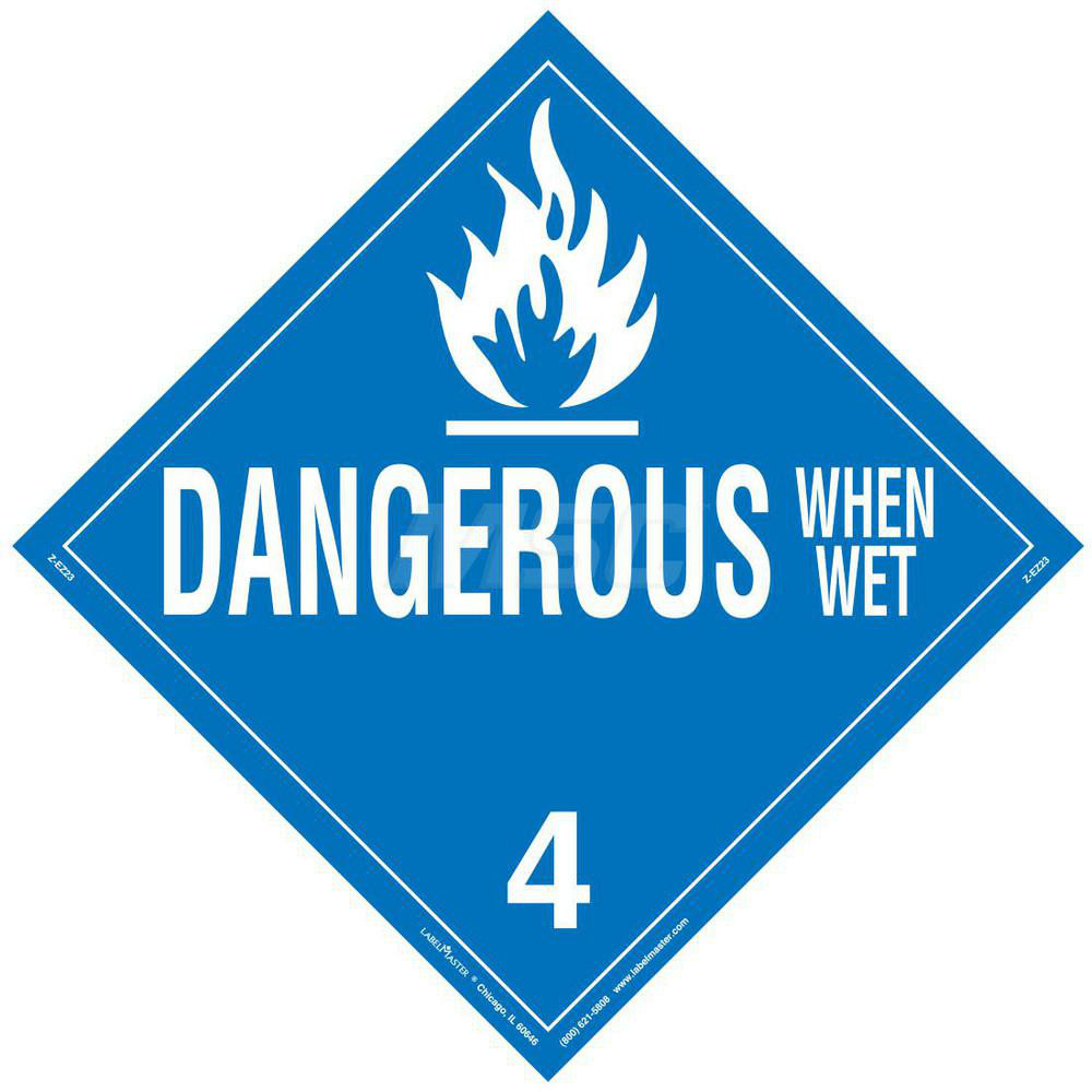 Labelmaster - 10-3/4" Wide x 10-3/4" High, Vinyl Placard | MSC Direct