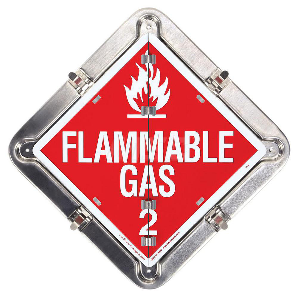 Labelmaster - Aluminum Standard DOT Flip Placard | MSC Direct