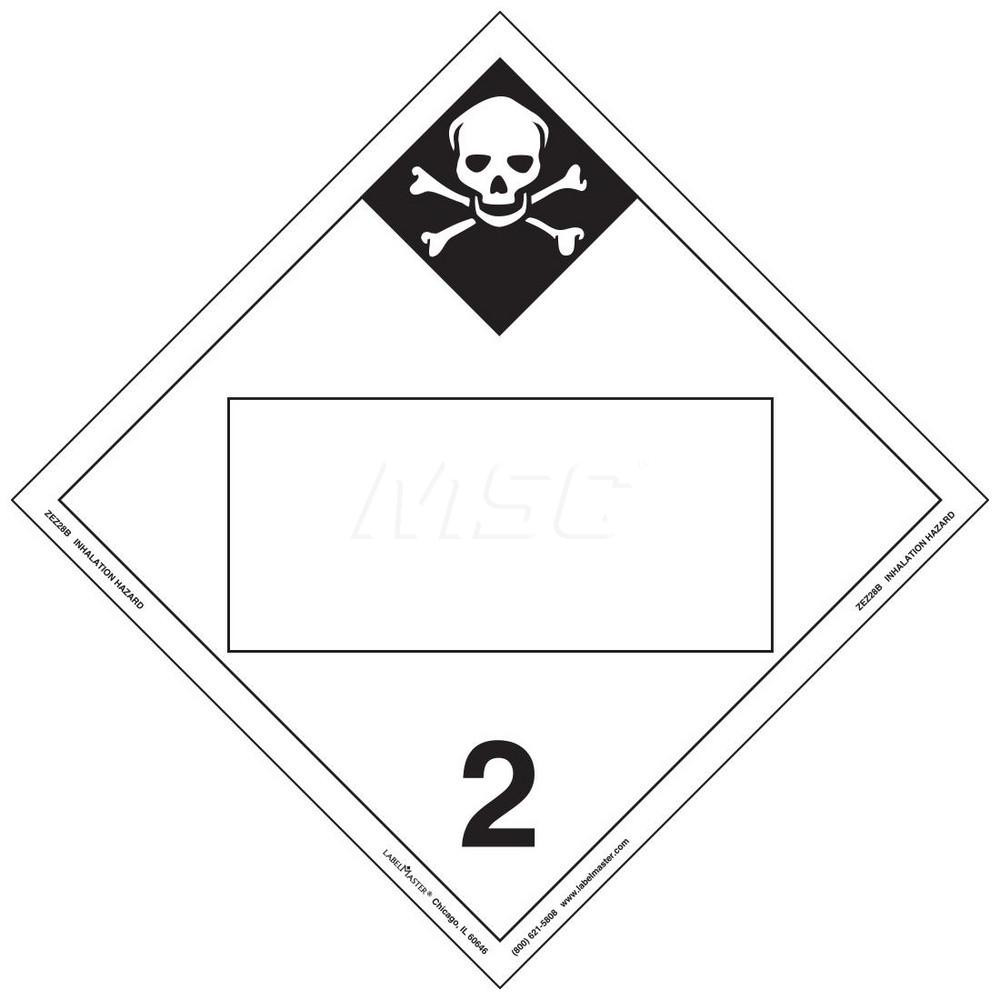 Labelmaster - 10-3/4" Wide x 10-3/4" High, Vinyl Placard | MSC Direct