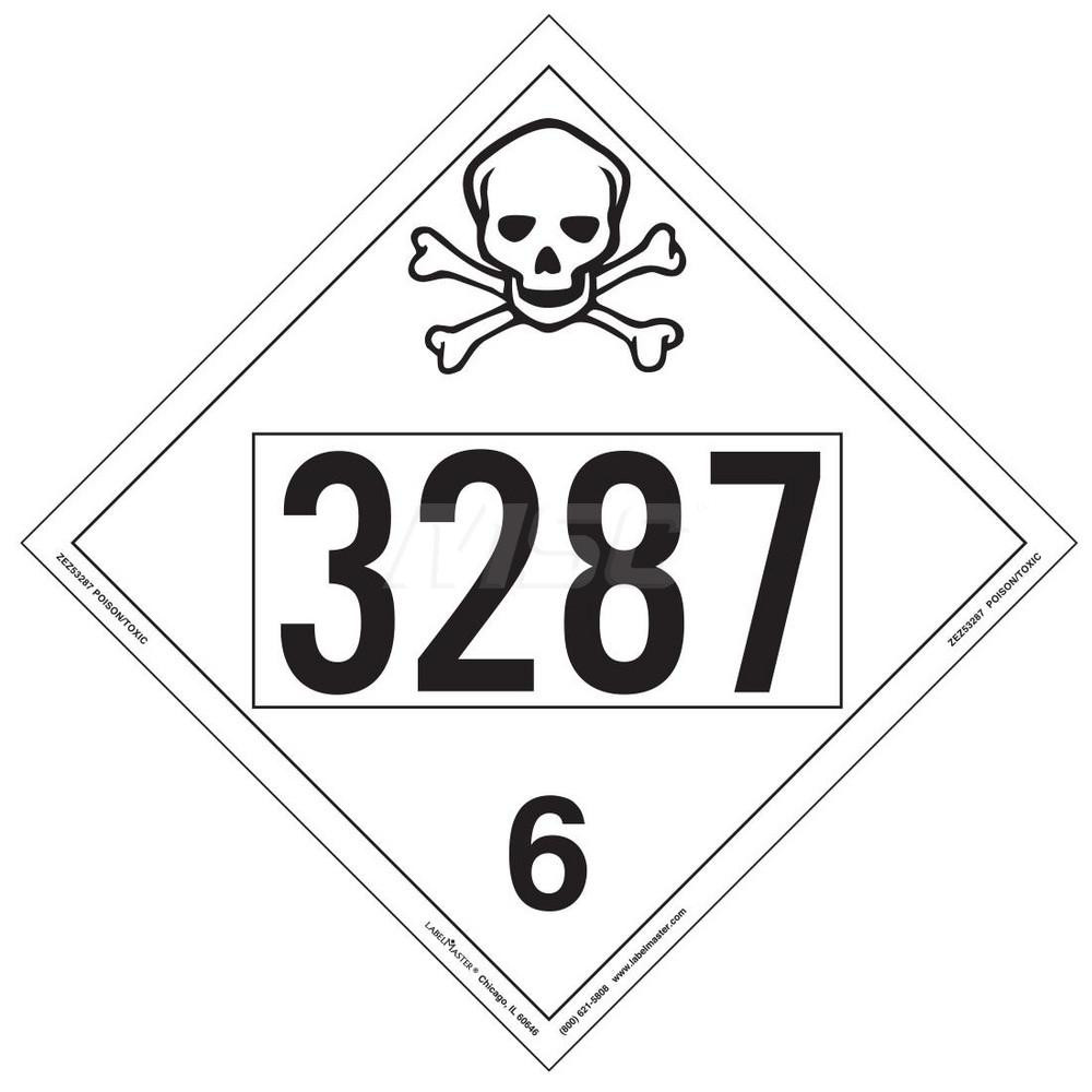 Labelmaster - 10-3/4" Wide x 10-3/4" High, Vinyl Placard | MSC Direct