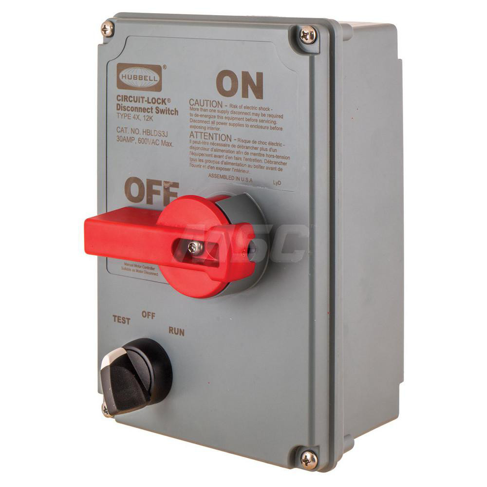 Hubbell Wiring Device-Kellems - Cam & Disconnect Switch: Enclosed, 60 ...
